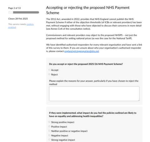 NHS Right to Choose Changes - How to fill in the consultation